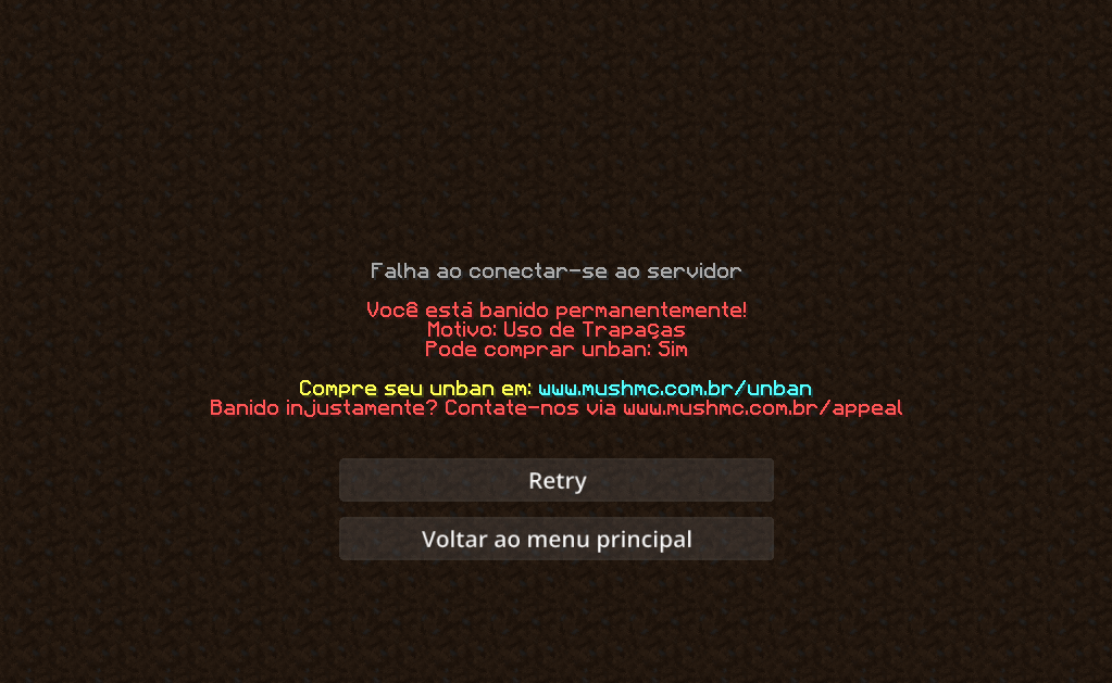 Appeal banimento (_yKeviinsz) | Fórum Mush