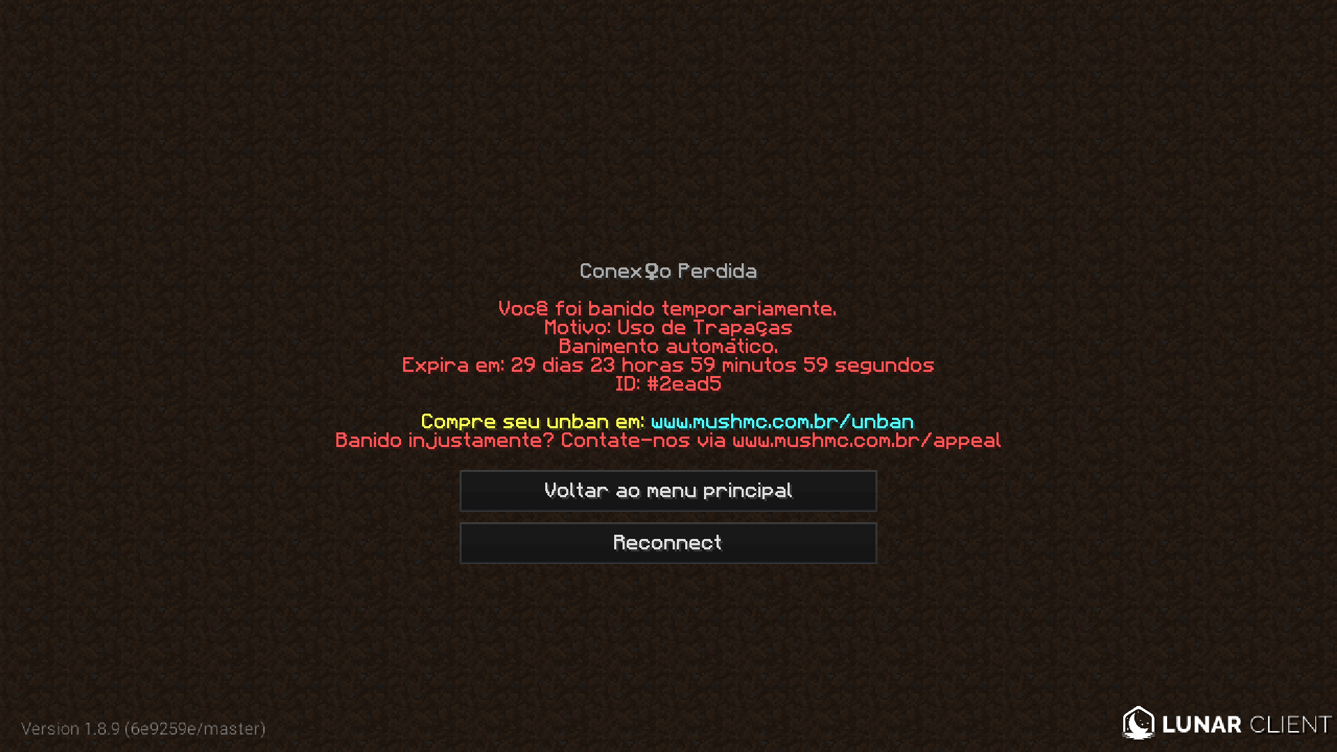 Ban Appeal yBlackSkulk_ | Fórum Mush