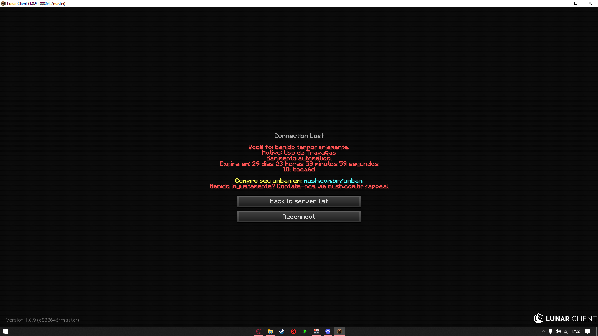 banimento injusto | Fórum Mush