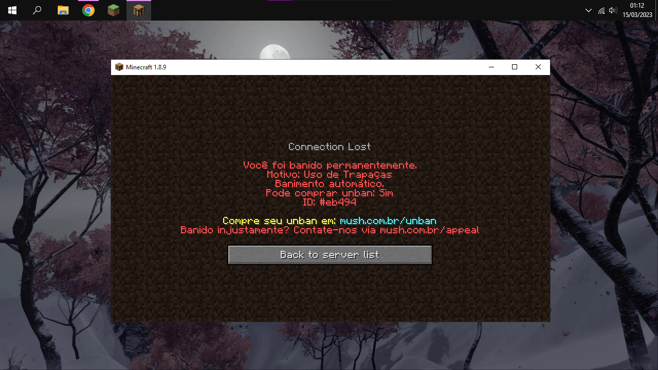 Banido Injustamente | Fórum Mush