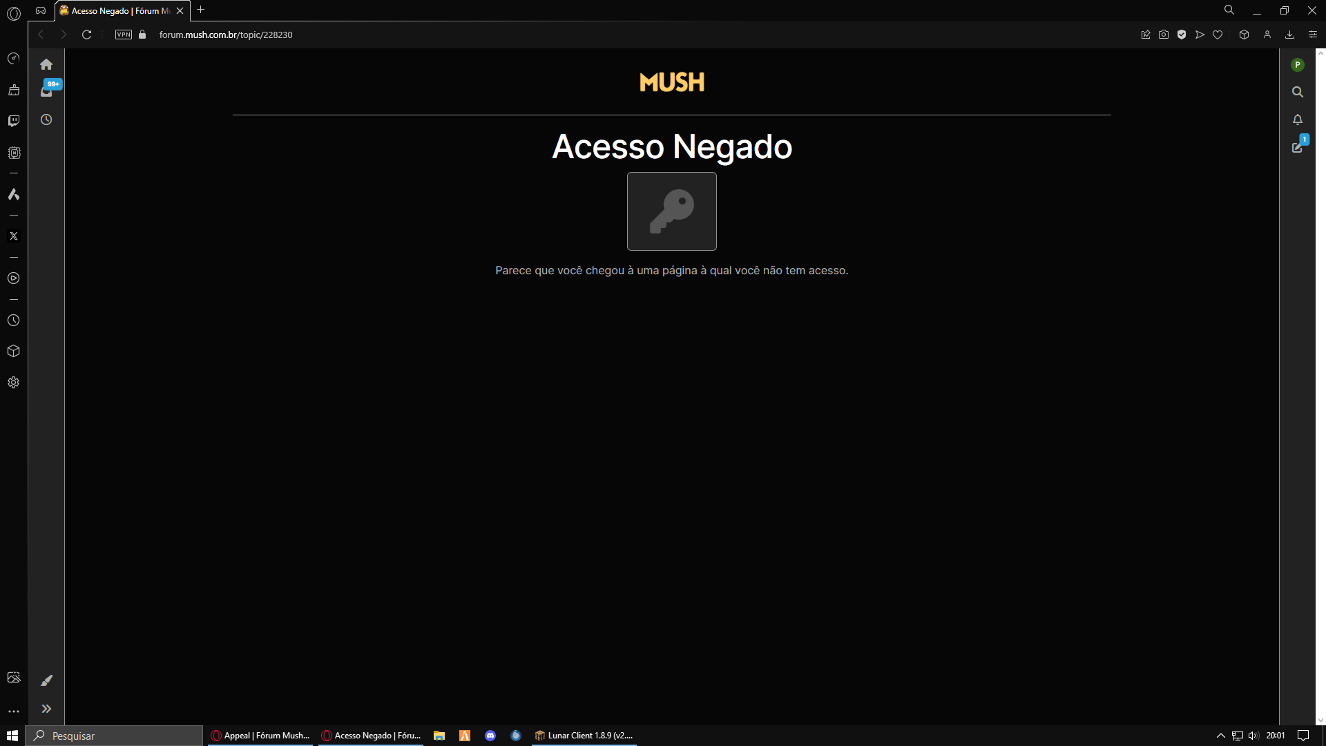 Appeal MUTE | Fórum Mush